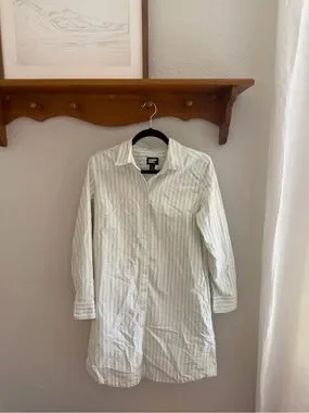 Lands' End | Tops | Lands End Womens Oxford Long Sleeve Button Front ...